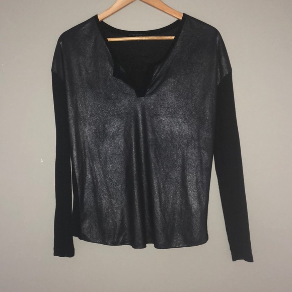 Generation Love | Tops | Revolve Generation Love Metallic Front Long ...